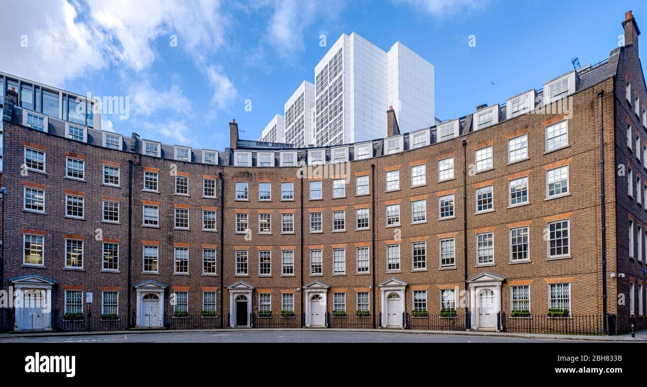 The Crescent, near Tower Hill, almost completely destroyed in WWII and ...