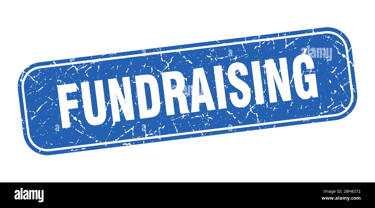 fundraising stamp. fundraising square grungy blue sign Stock Vector ...