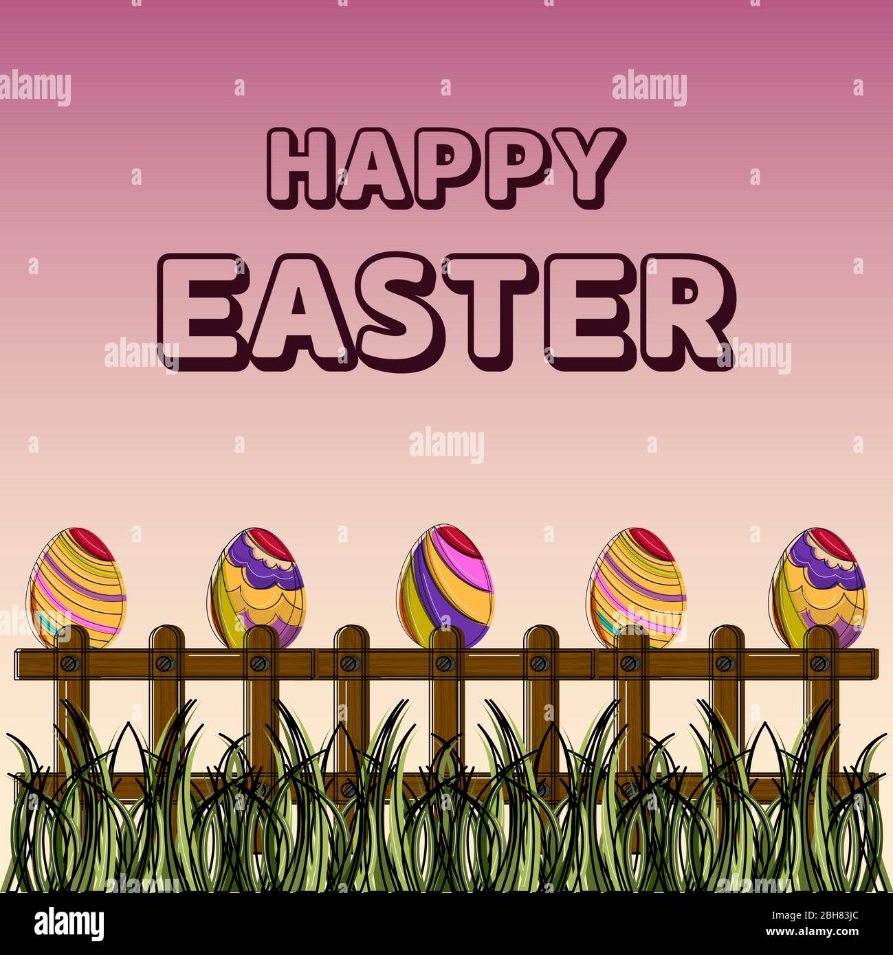 Happy easter poster Stock Vector Image & Art - Alamy