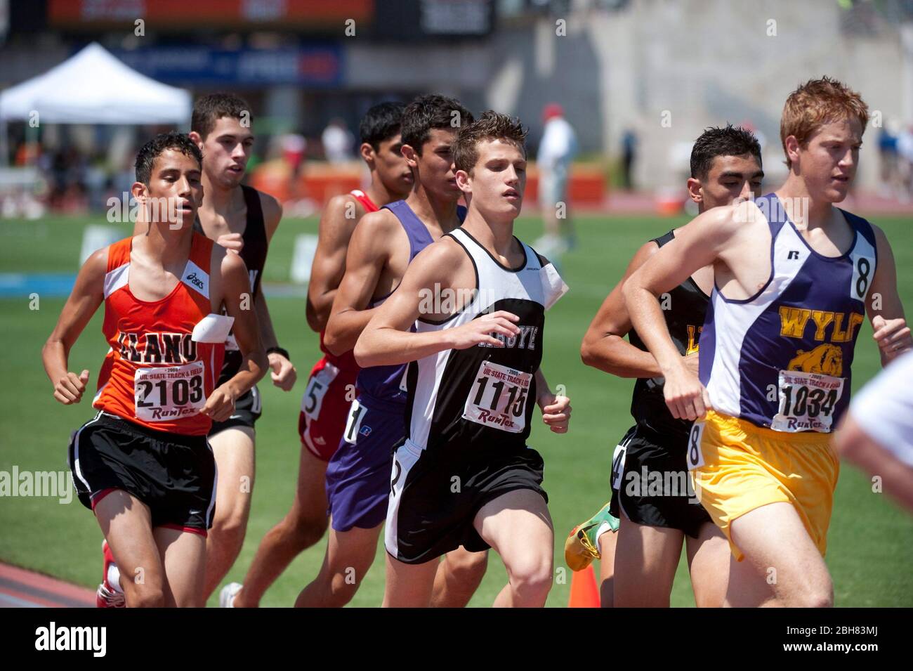 Austin Texas USA, June 6,2009: Track athletes compete in the boys Class ...