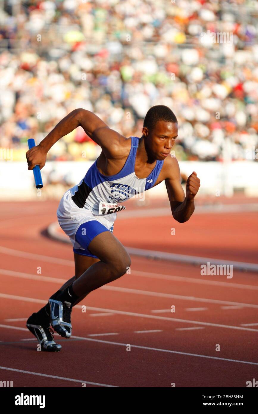 African american boy running track hi-res stock photography and images ...
