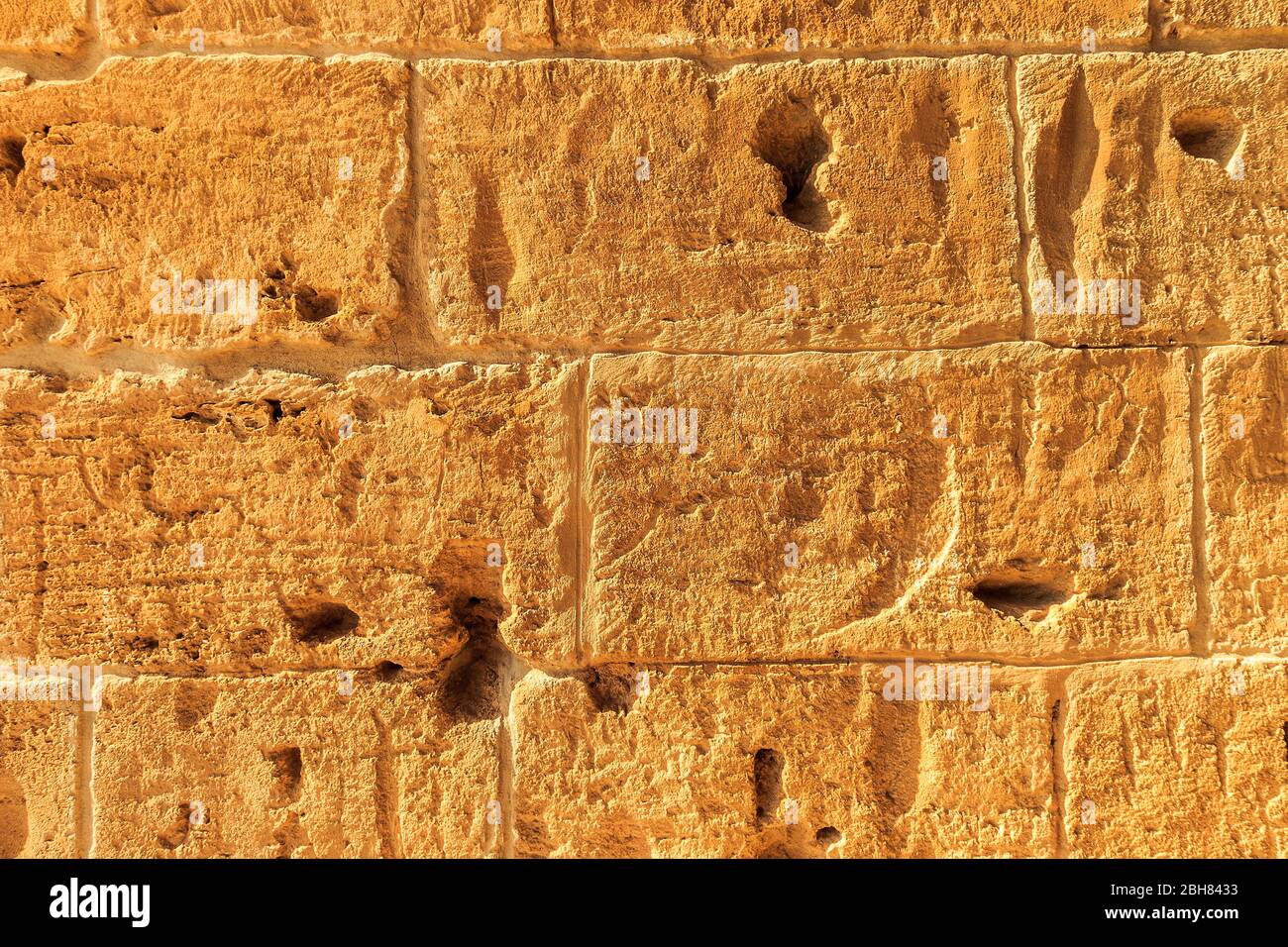 Background of ancient brick wall. Texture of old amphitheater stone for ...