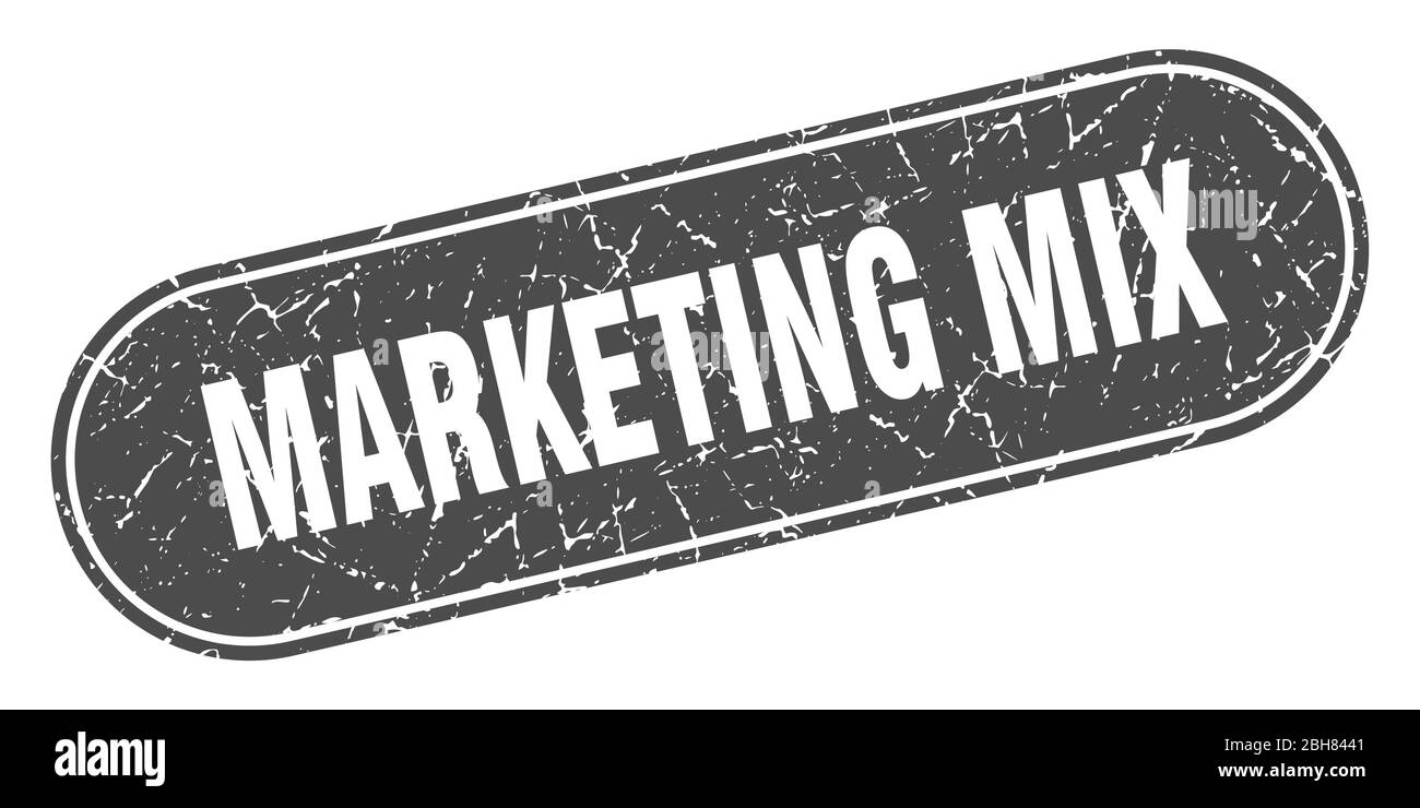 marketing mix sign. marketing mix grunge black stamp. Label Stock ...