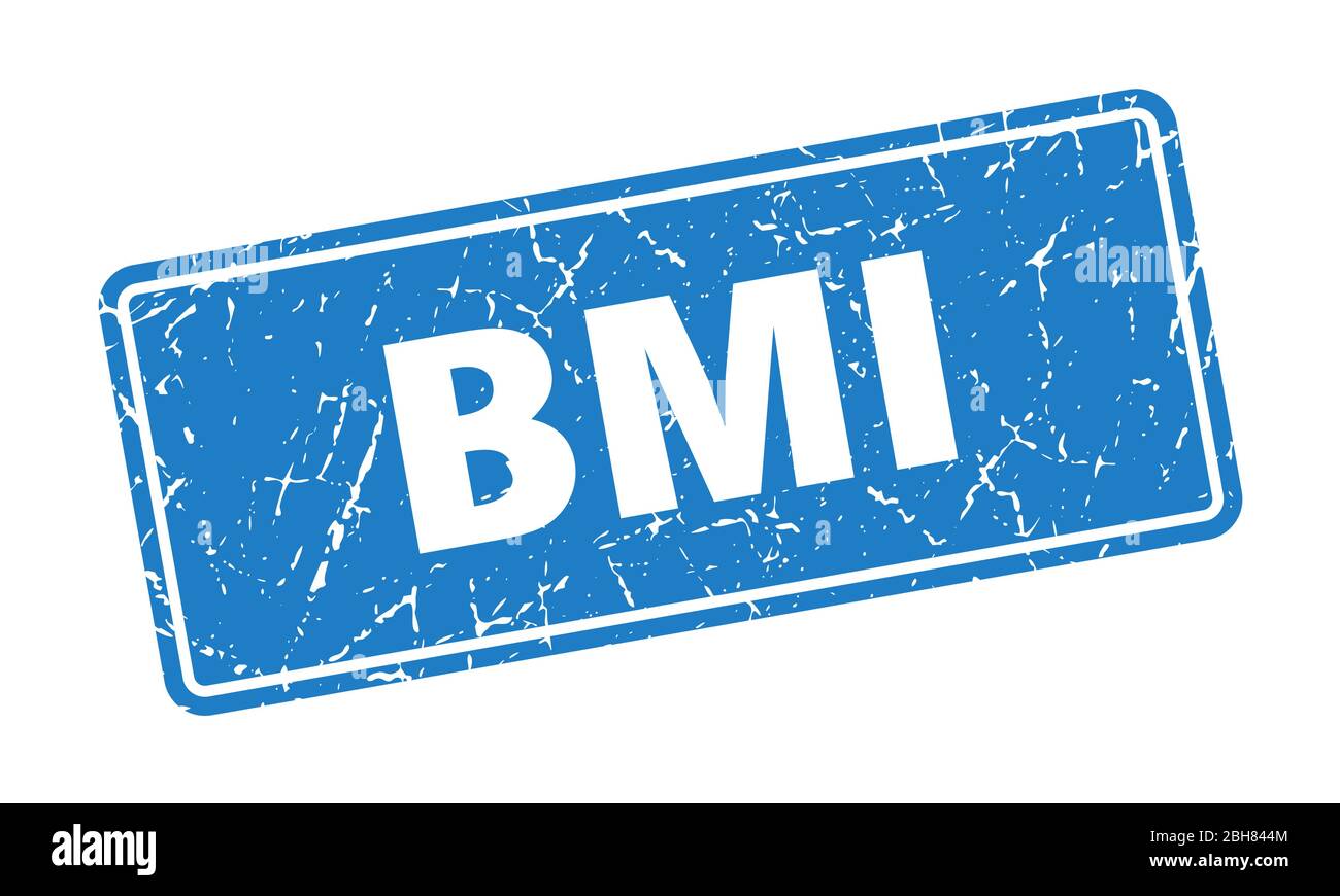 bmi stamp. bmi vintage blue label. Sign Stock Vector Image & Art - Alamy