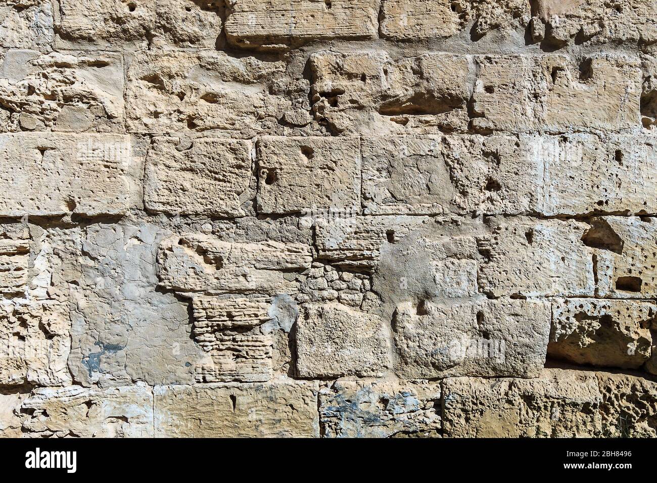 Background of ancient brick wall. Texture of old amphitheater stone for ...