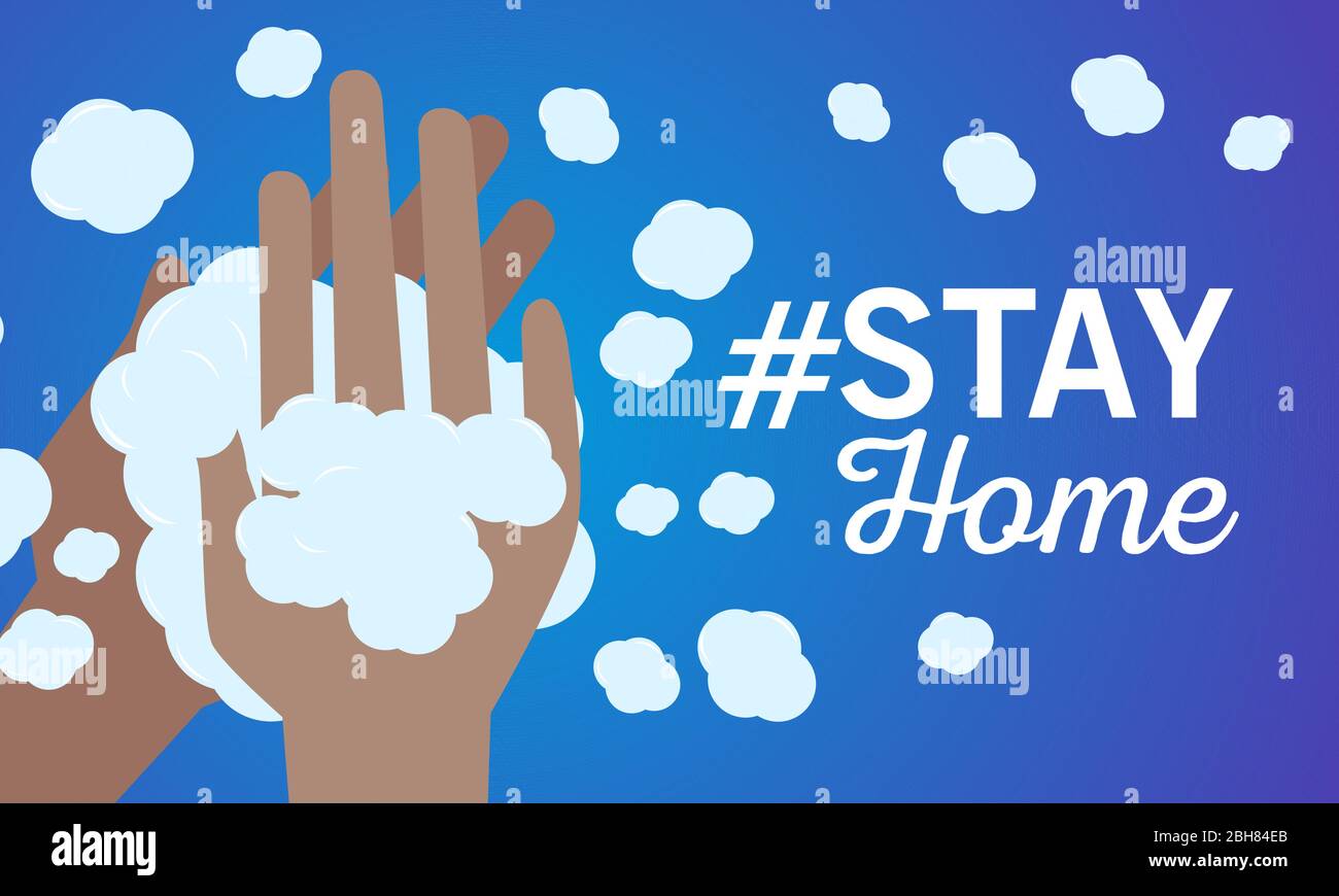 Stay at home poster Stock Vector Image & Art - Alamy