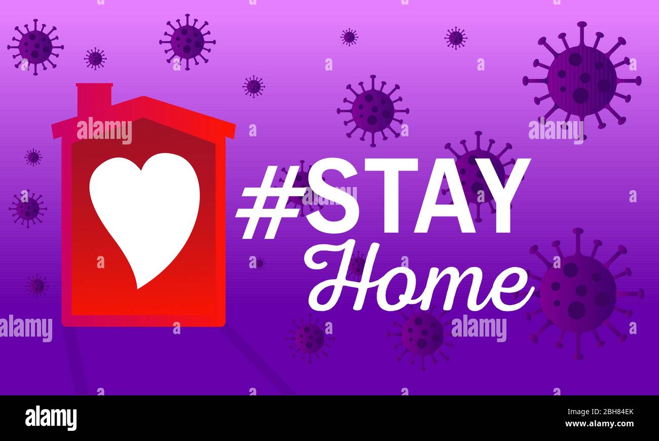 Stay at home poster Stock Vector Image & Art - Alamy