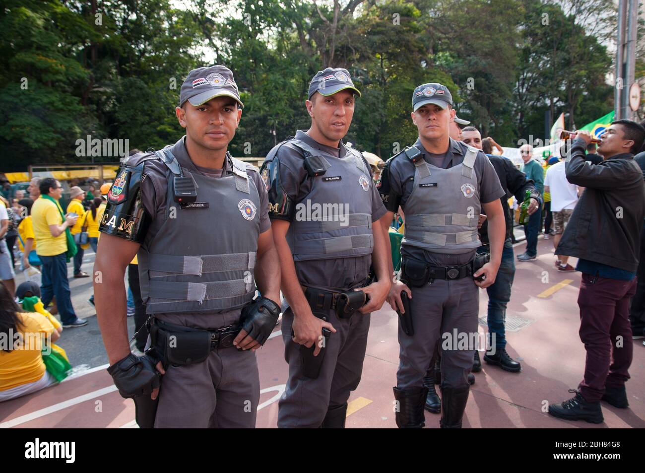 Sao Paulo, SP, Brazil, 2018/10/21, Demonstration pro presidential ...