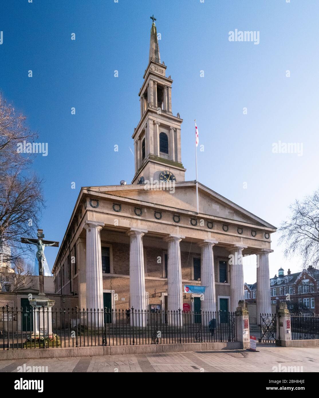 St John's Church, Waterloo, an Anglican church built in Greek Revival ...