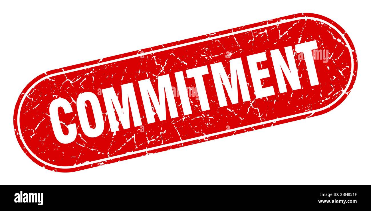 Commitment stamp square grunge Stock Vector Images - Alamy