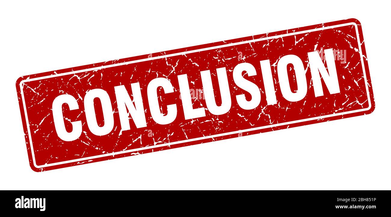 conclusion stamp. conclusion vintage red label. Sign Stock Vector Image ...