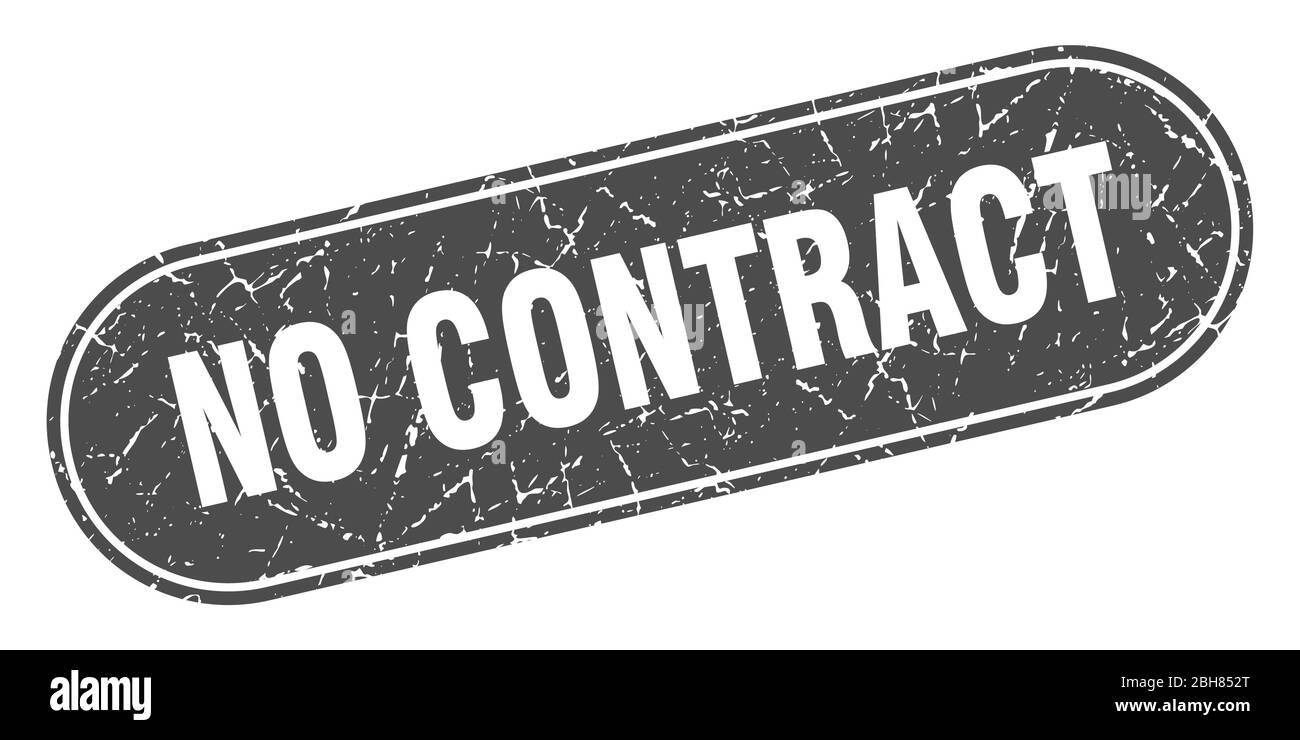 no contract sign. no contract grunge black stamp. Label Stock Vector ...