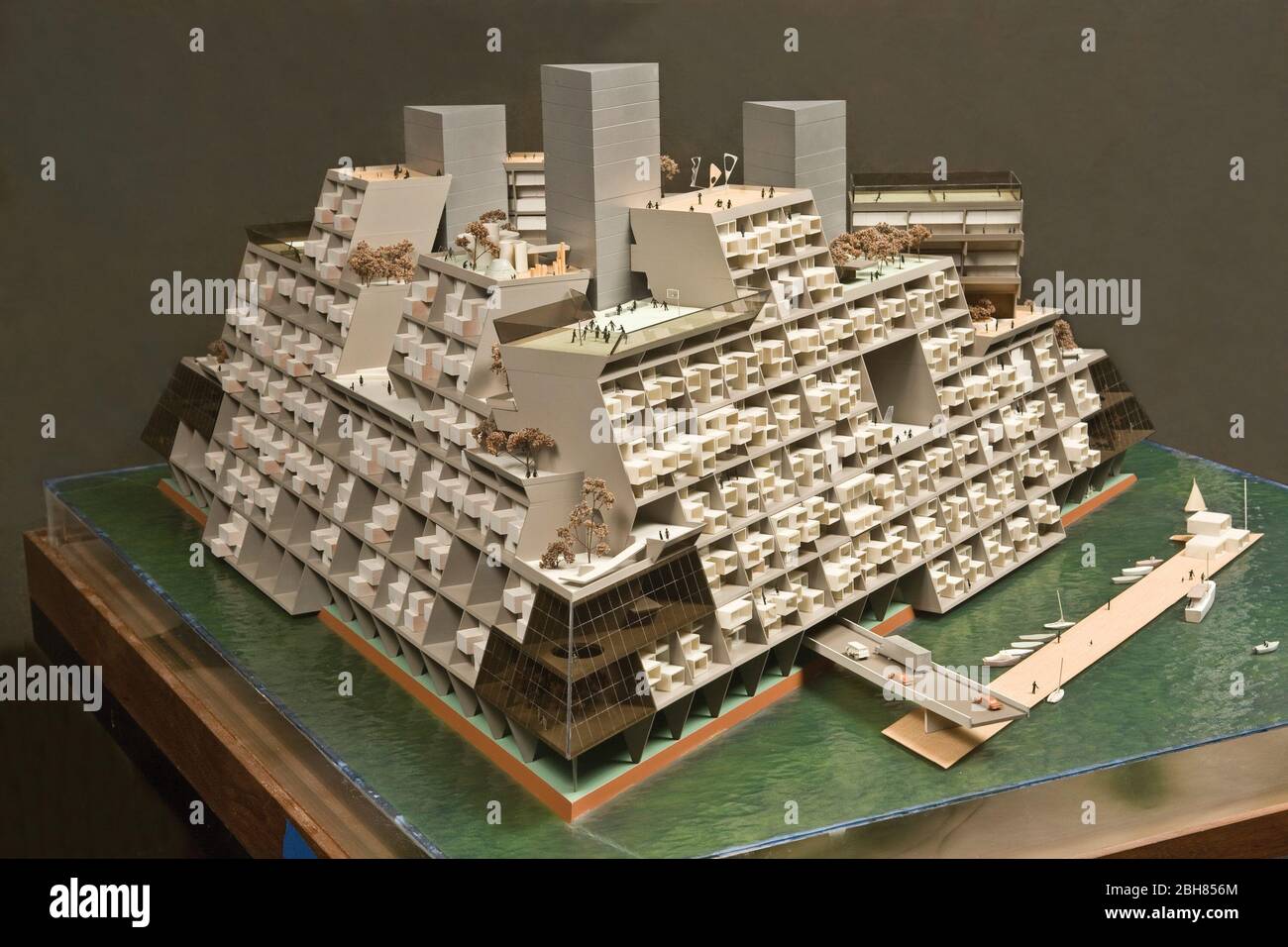 Austin Texas USA, December 12 2009: Model of futuristic Triton City by ...