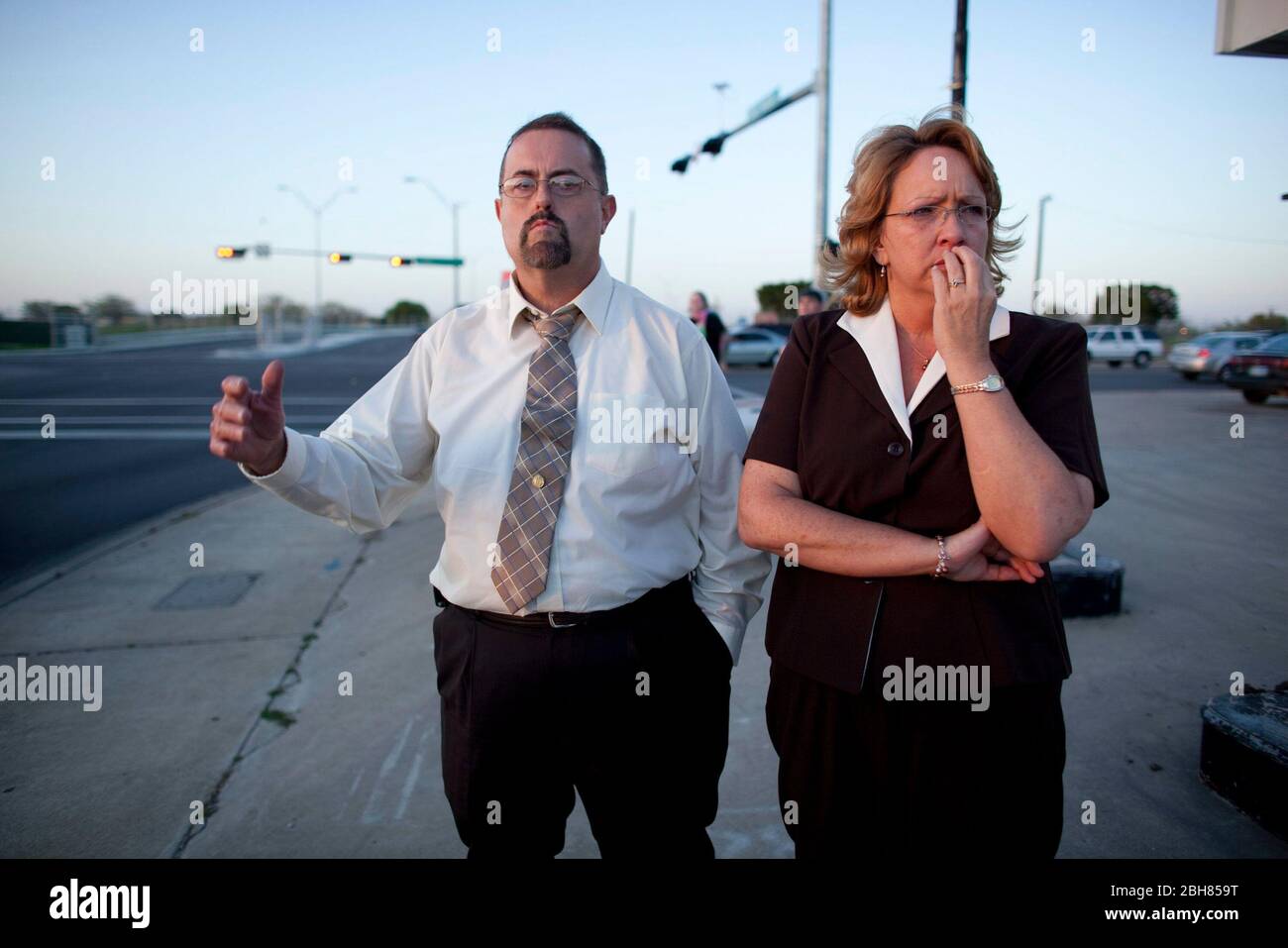 Fort Hood Texas USA, March 31 2010: Demonstrators protest the jailing ...