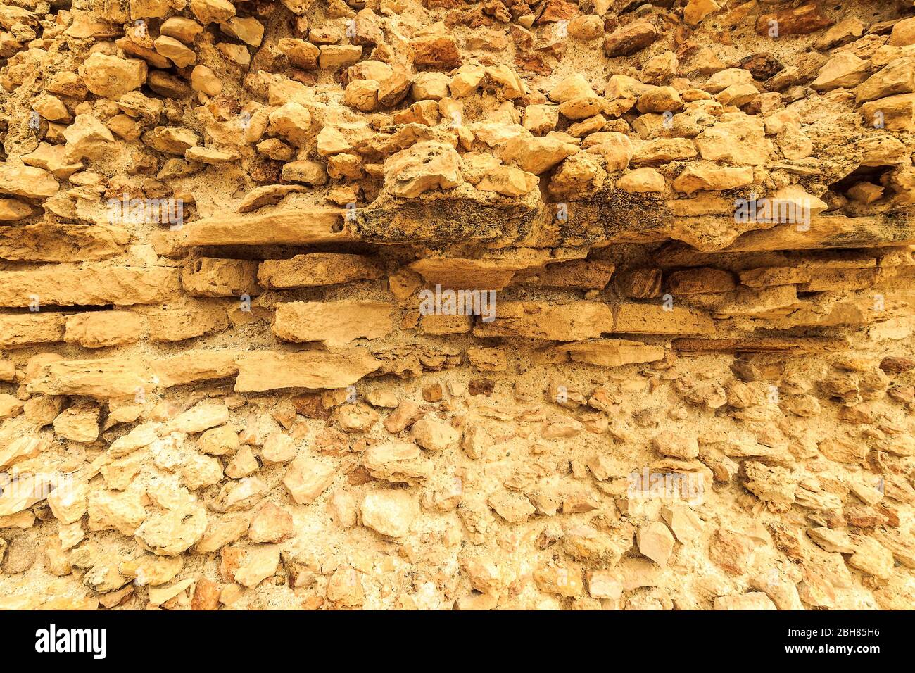 Background of ancient stone wall. Texture of old brick. Roman ...