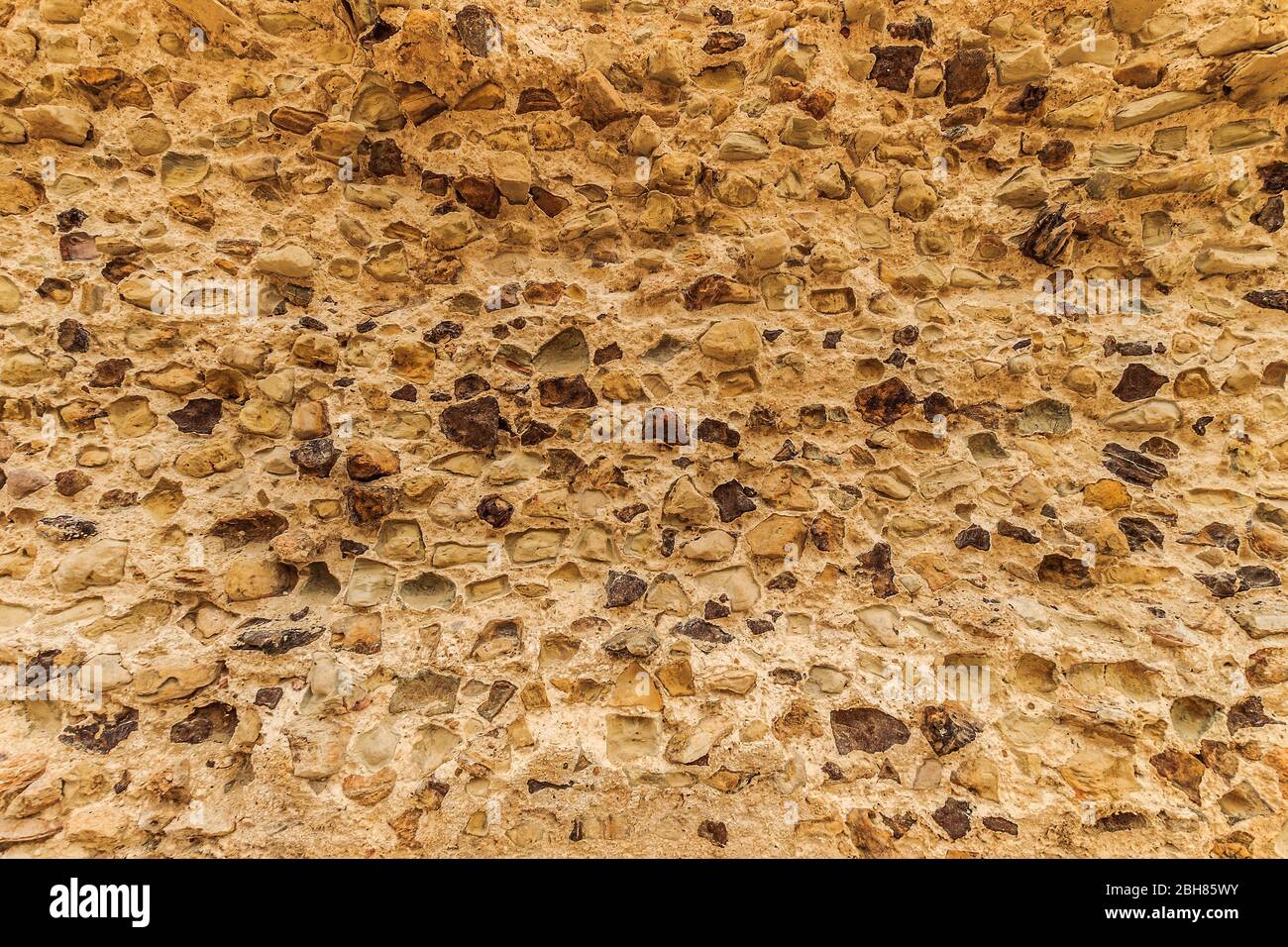 Background of ancient stone wall. Texture of old brick. Roman ...