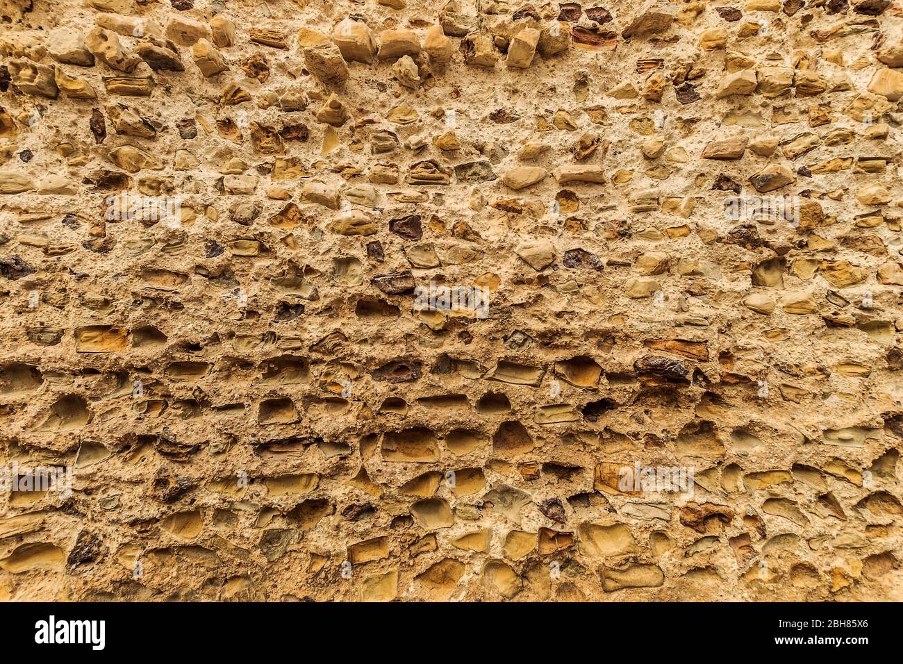 Background of ancient stone wall. Texture of old brick. Roman ...