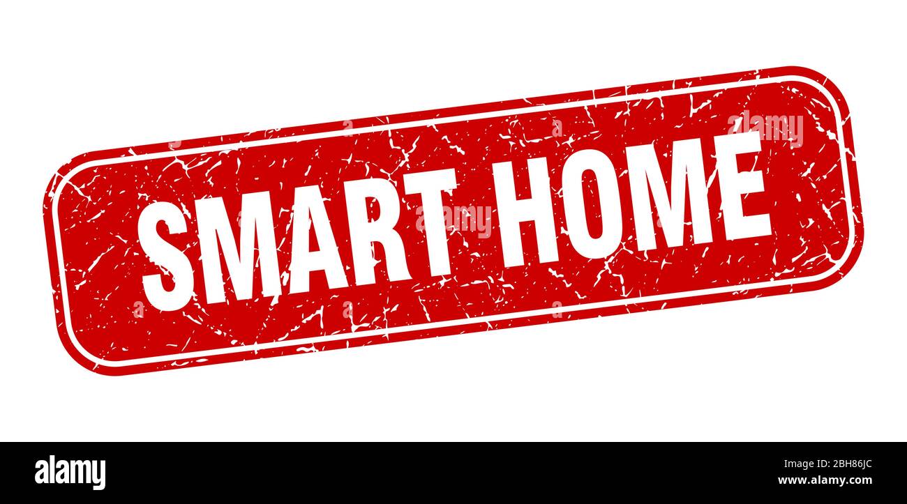 Smart home stamp square hi-res stock photography and images - Alamy