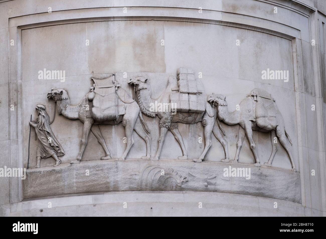 Camel Relief on the former premises of Peek Brothers & Co, sculpted by ...