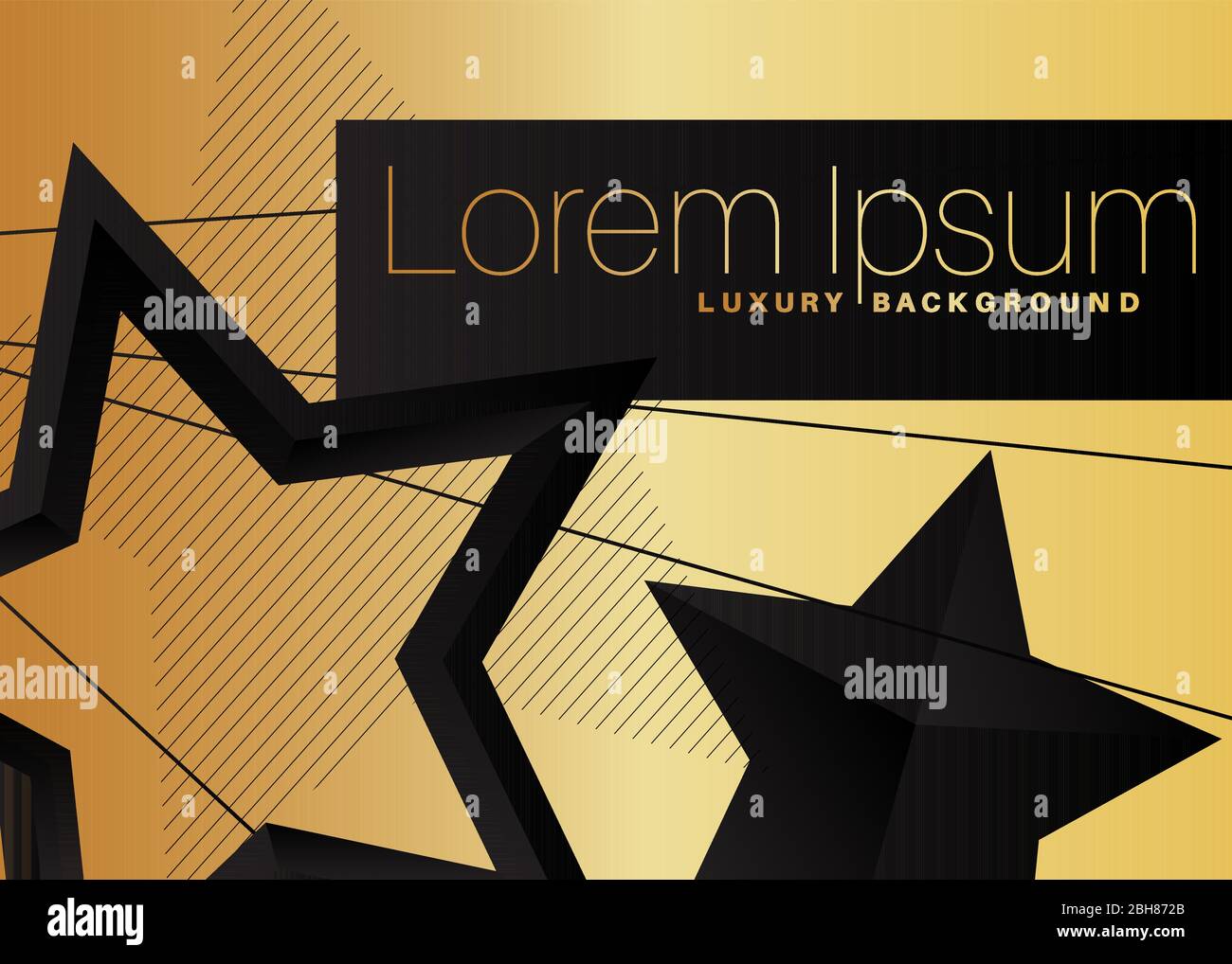 Minimalist premium exclusive background with stars. Vector luxury black ...