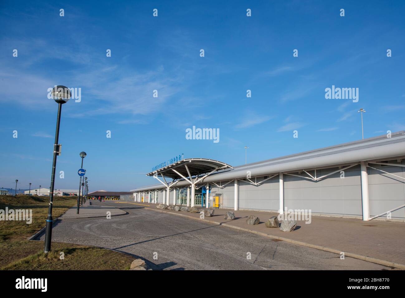 Inverness airport terminal on a quiet day Stock Photo - Alamy