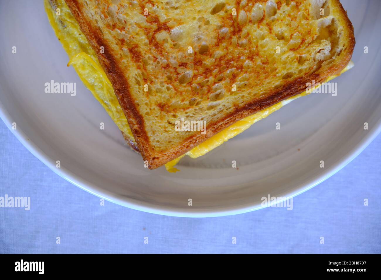 Homemade Japanese Egg Toast, Tasty Breakfast Stock Photo - Alamy