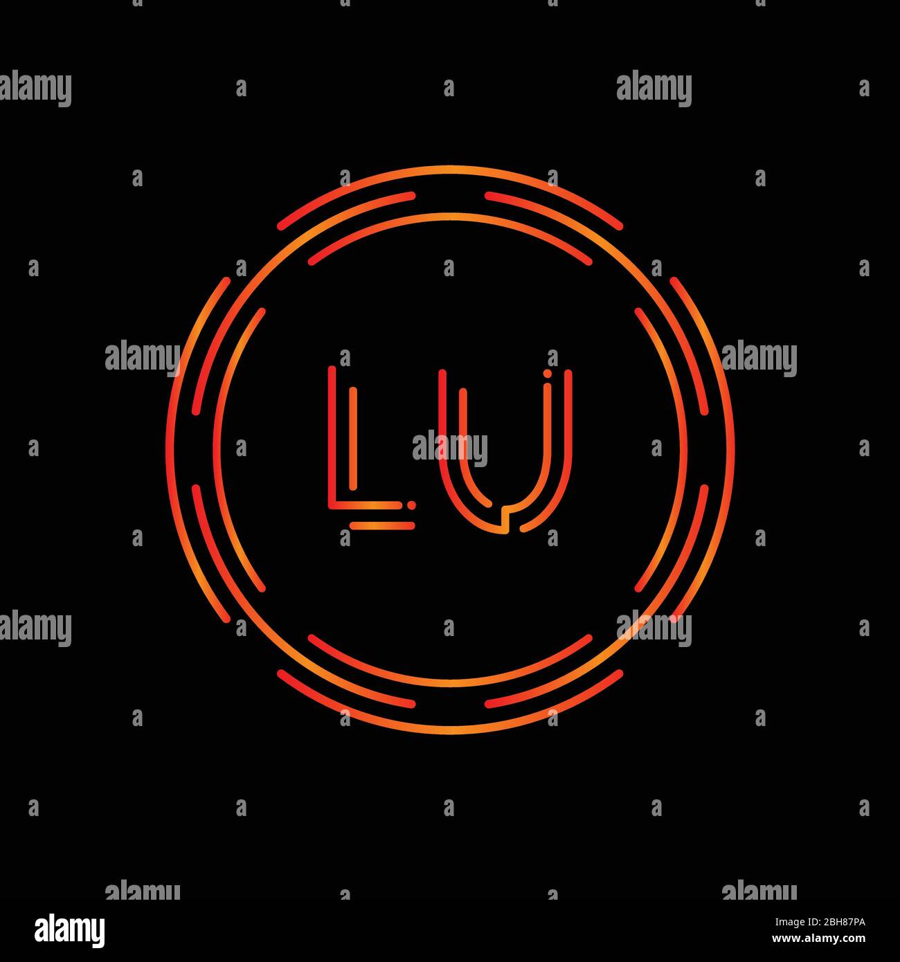 Letter lu vector vectors hi-res stock photography and images - Alamy