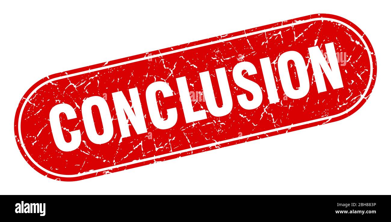 conclusion sign. conclusion grunge red stamp. Label Stock Vector Image ...