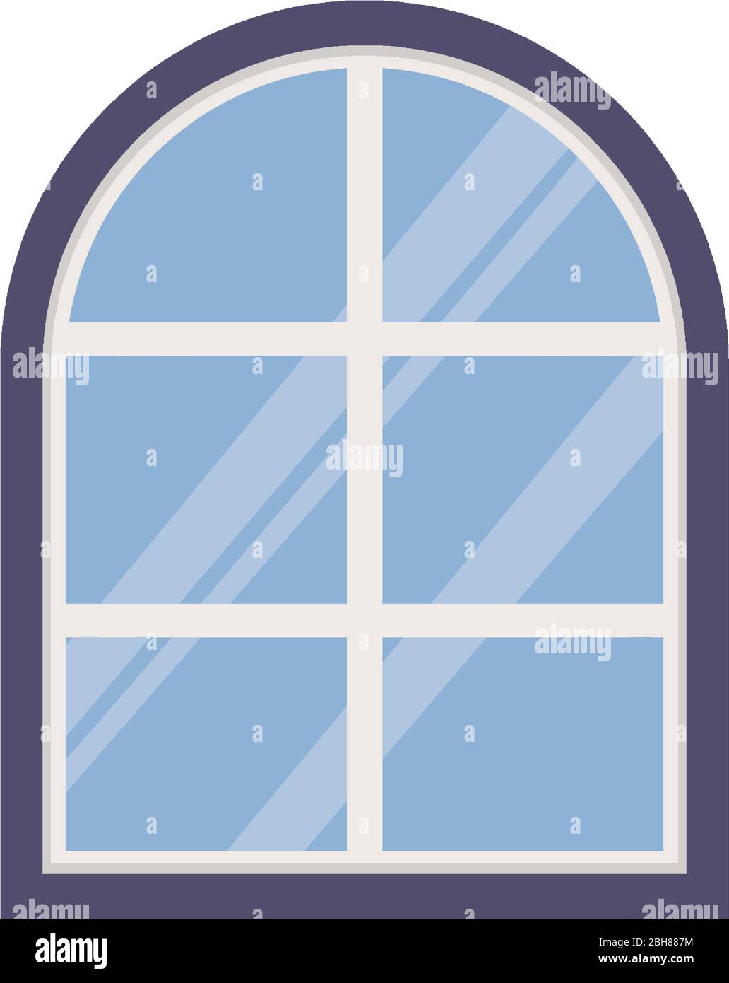 window frame decoration isolated icon on white background vector ...