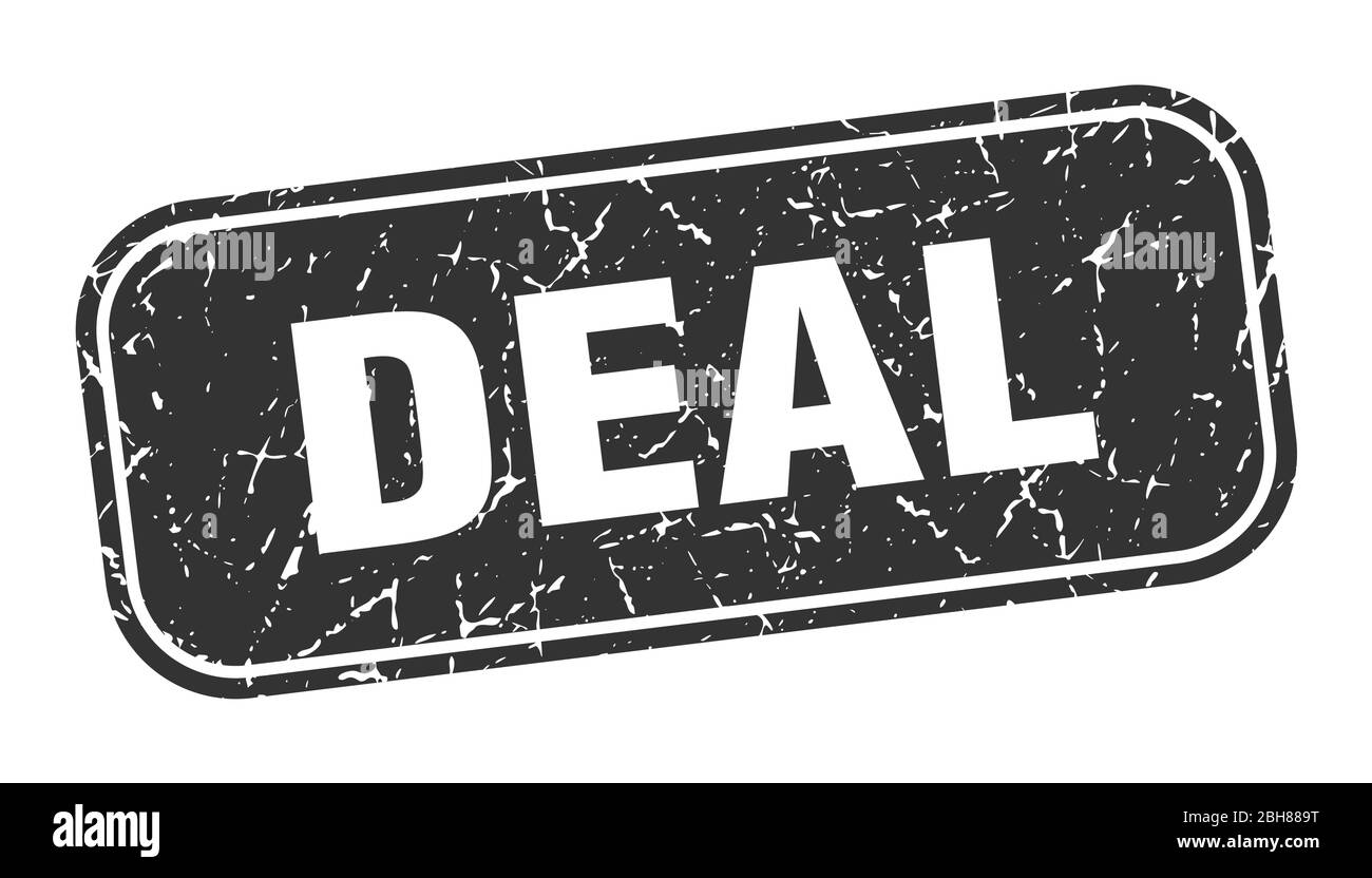 Deal stamp square grungy Cut Out Stock Images & Pictures - Alamy
