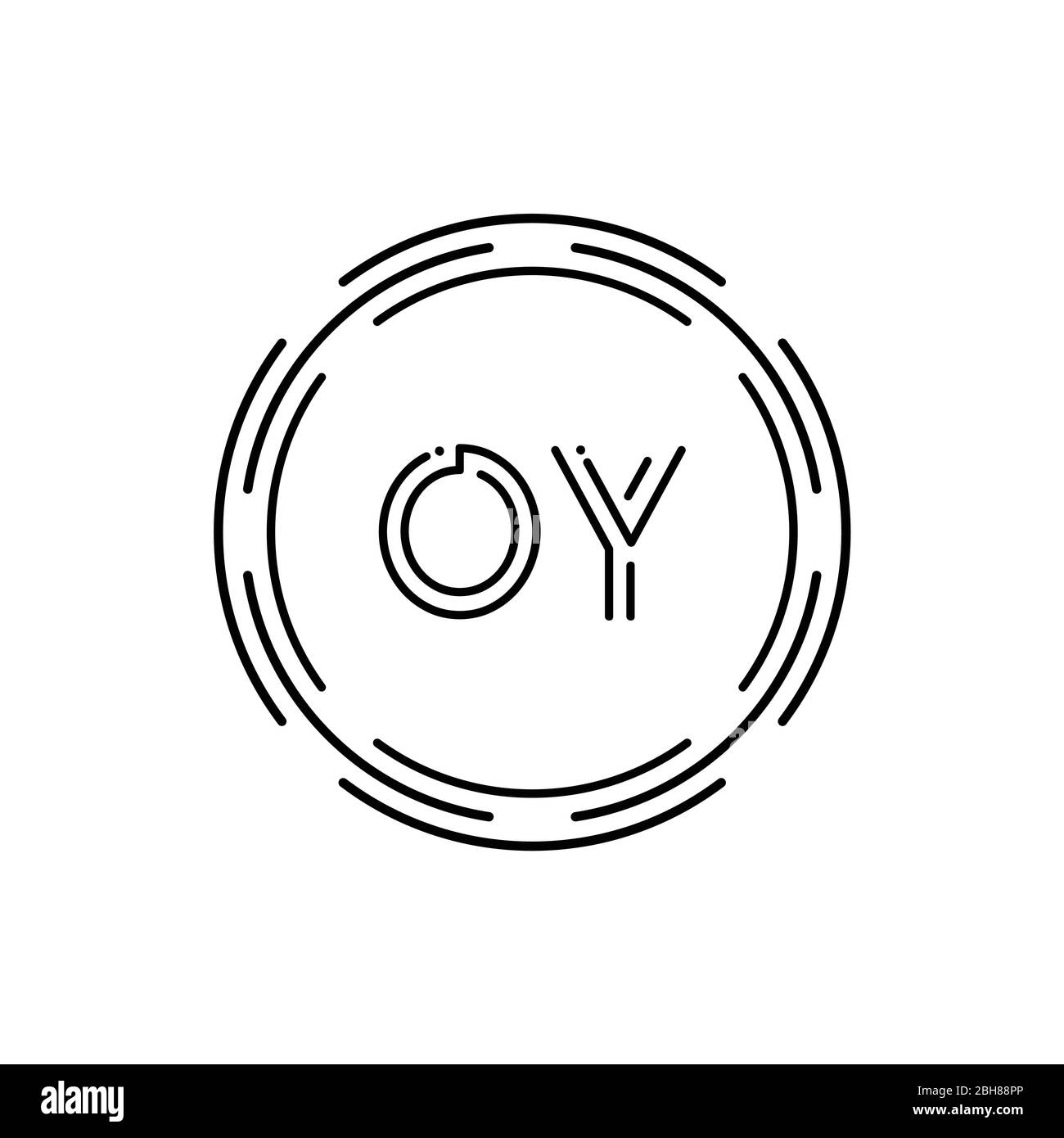 Letter oy logo hi-res stock photography and images - Alamy