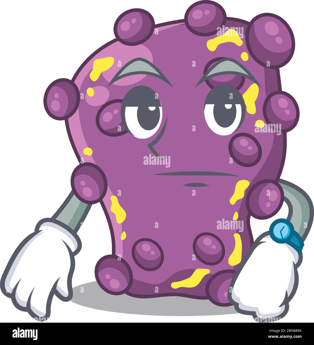 Mascot design of shigella showing waiting gesture Stock Vector Image ...