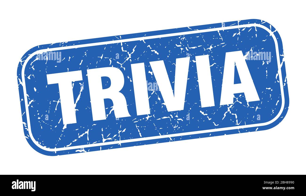 trivia stamp. trivia square grungy blue sign Stock Vector Image & Art ...