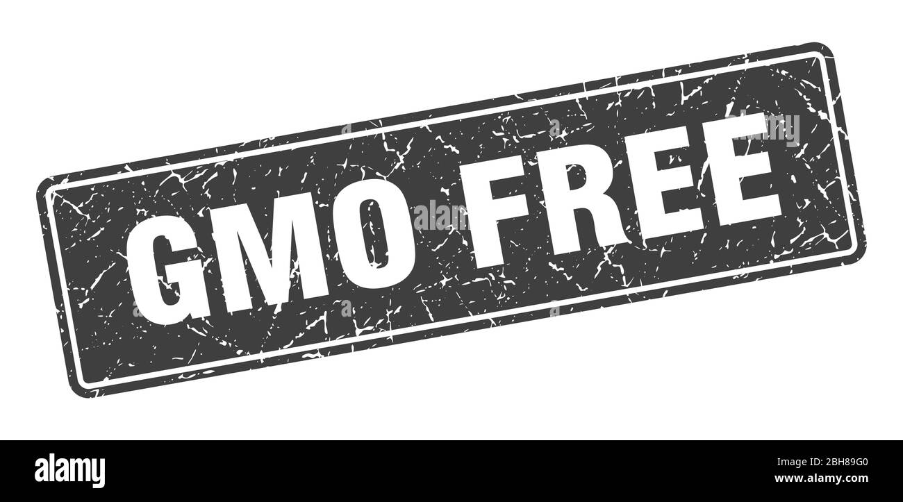 gmo free stamp. gmo free vintage black label. Sign Stock Vector Image & Art - Alamy