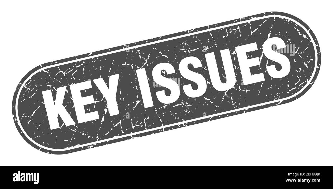 key issues sign. key issues grunge black stamp. Label Stock Vector ...
