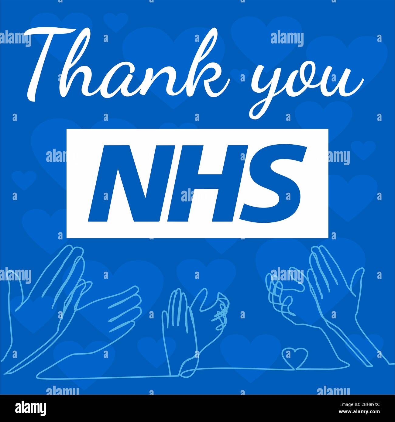 Thank you NHS Heroes, message for all NHS front line workers in covid ...