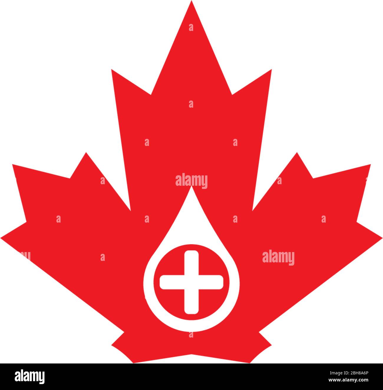Maple leaf medical pharmacy logo icon illustration Stock Vector Image ...