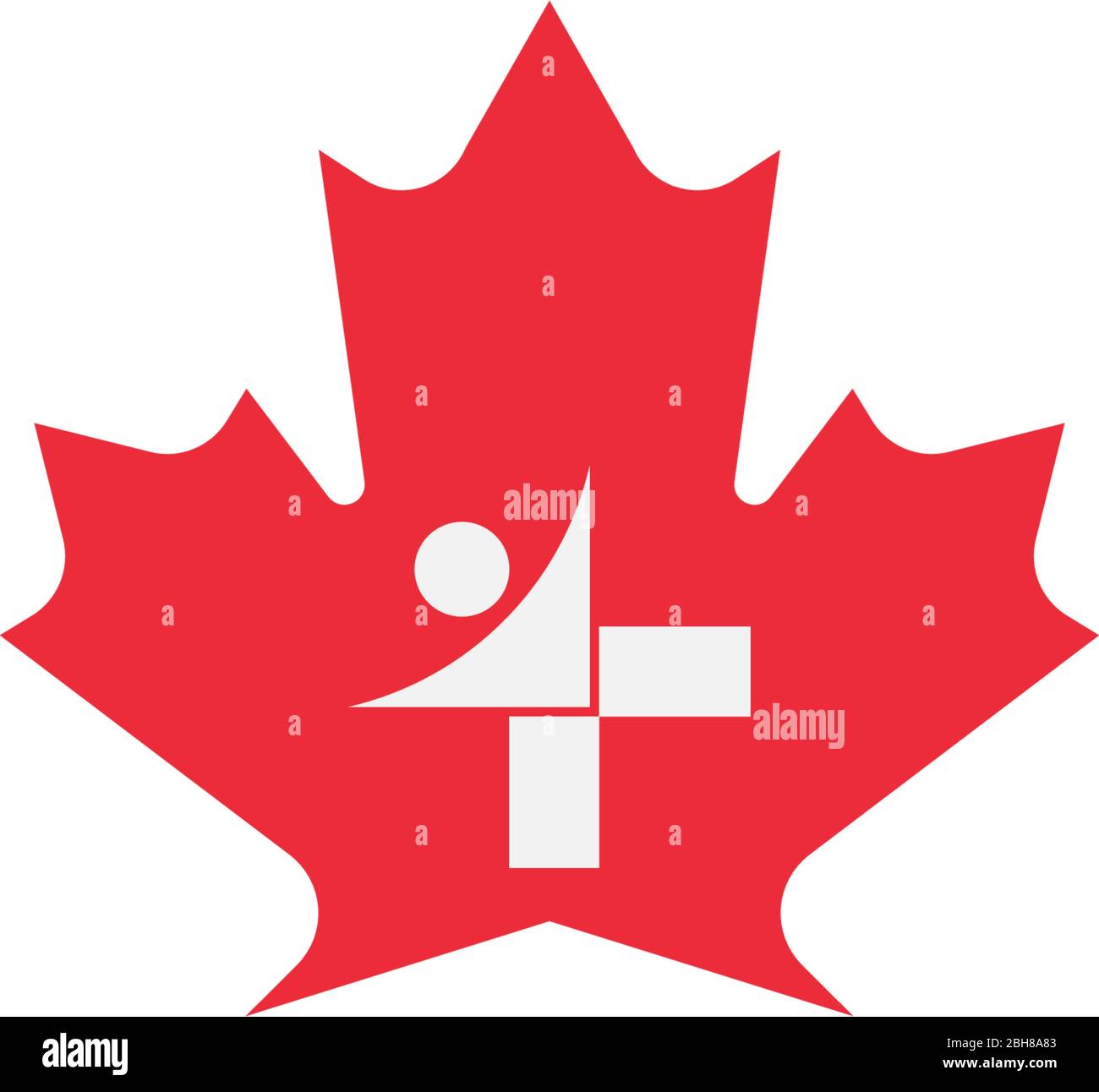 Maple leaf medical pharmacy logo icon illustration Stock Vector Image ...