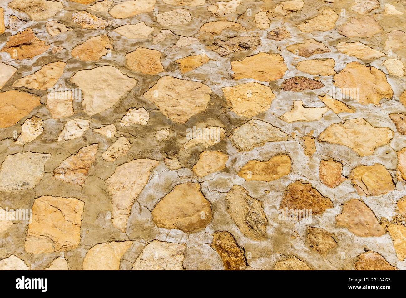 Brick stone street road background. Brown pavement texture Stock Photo ...