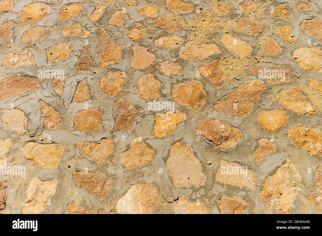 Brick stone street road background. Brown pavement texture Stock Photo ...