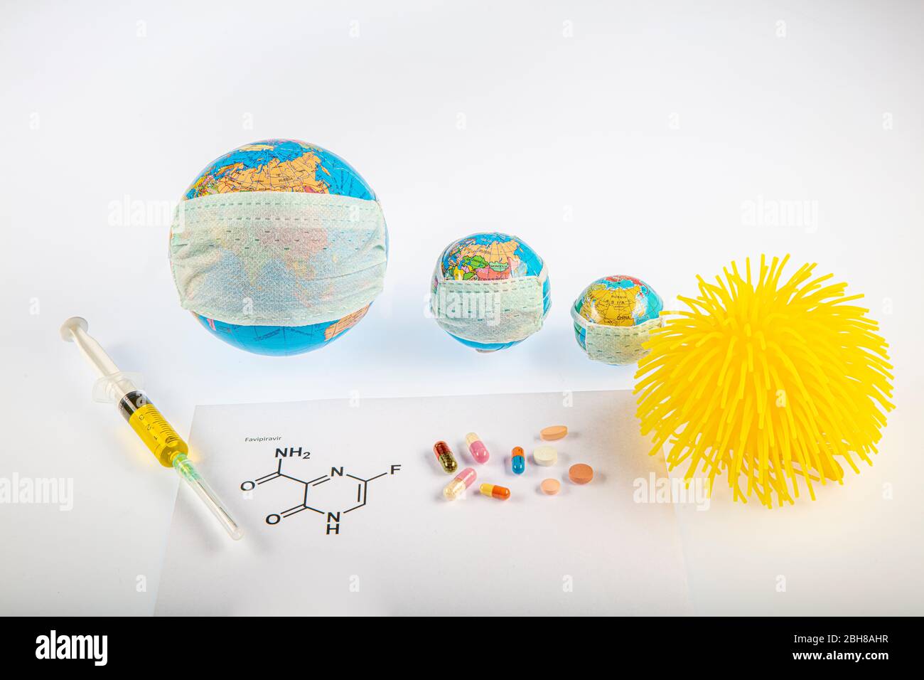 Structural chemical formula of favipiravir (avigan, T-705, favilavir ...
