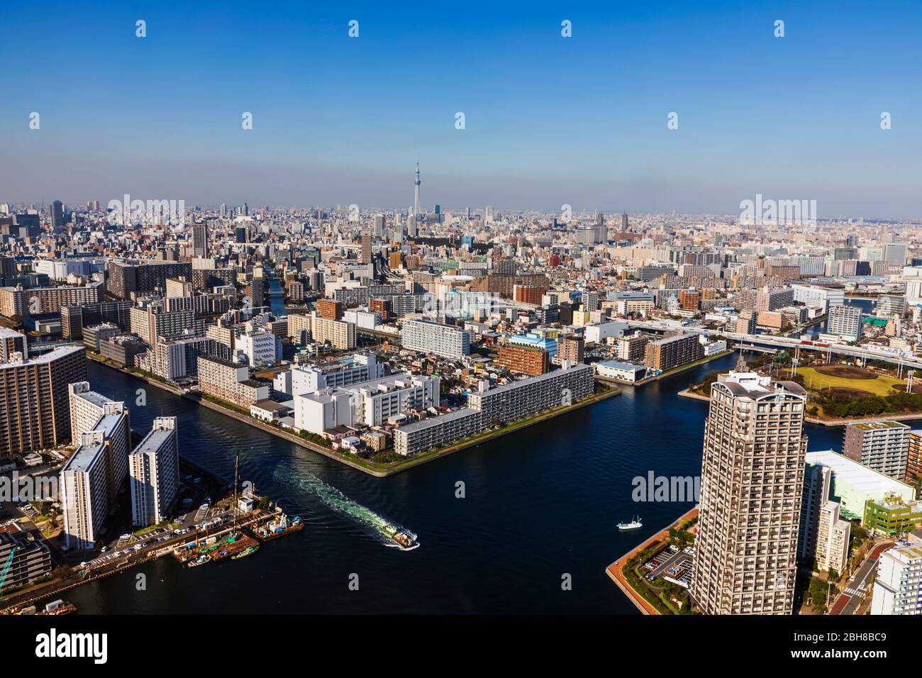Japan, Honshu, Tokyo, Toyosu Area Skyline Stock Photo - Alamy