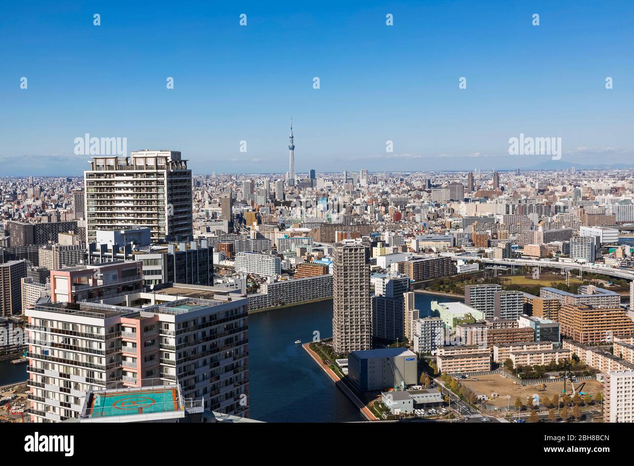 Japan, Honshu, Tokyo, Toyosu Area Skyline Stock Photo - Alamy