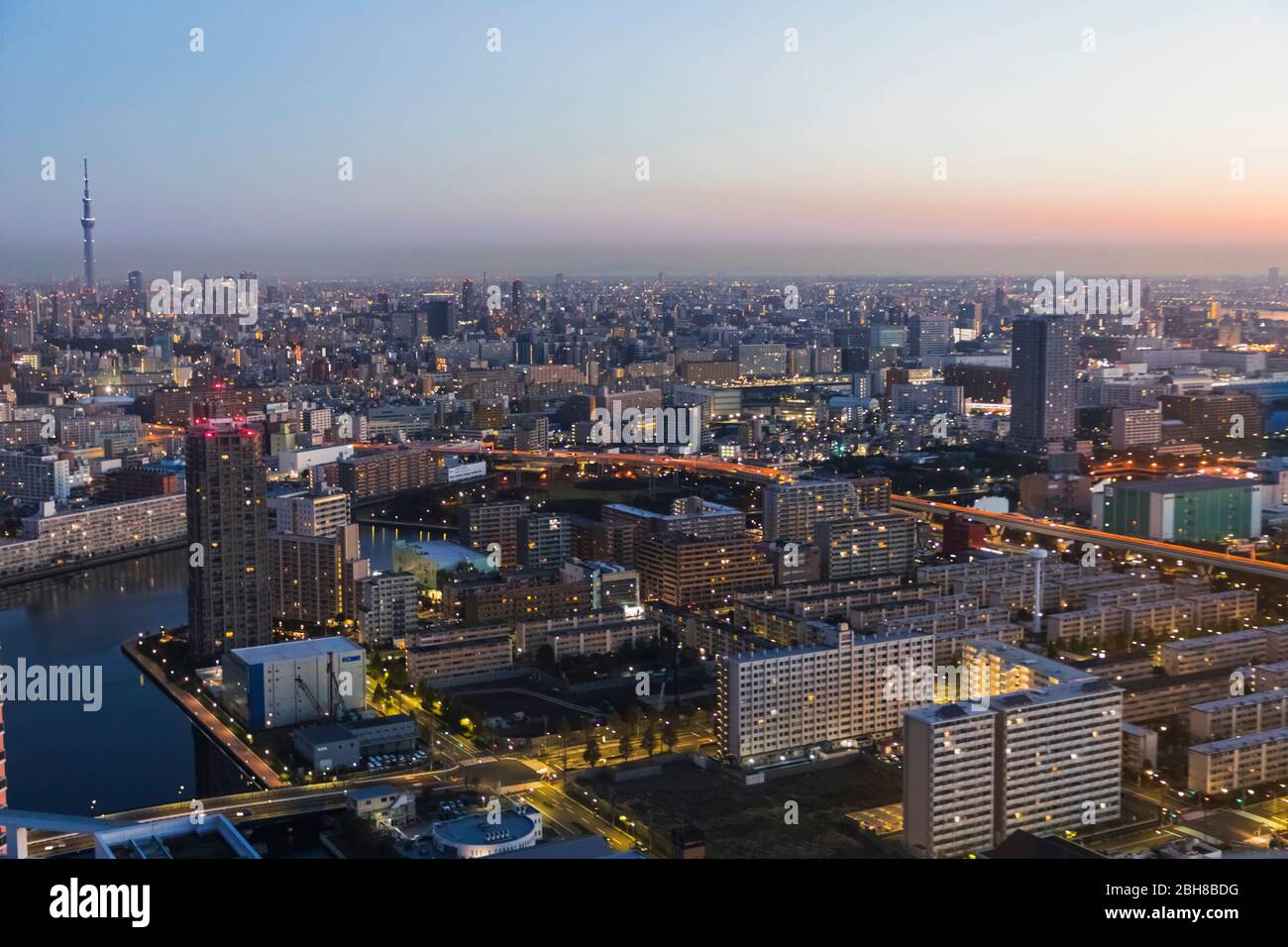 Japan, Honshu, Tokyo, Toyosu Area Skyline Stock Photo - Alamy