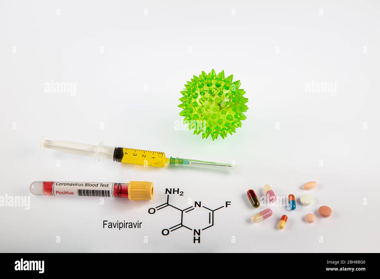 Structural chemical formula of favipiravir (avigan, T-705, favilavir ...