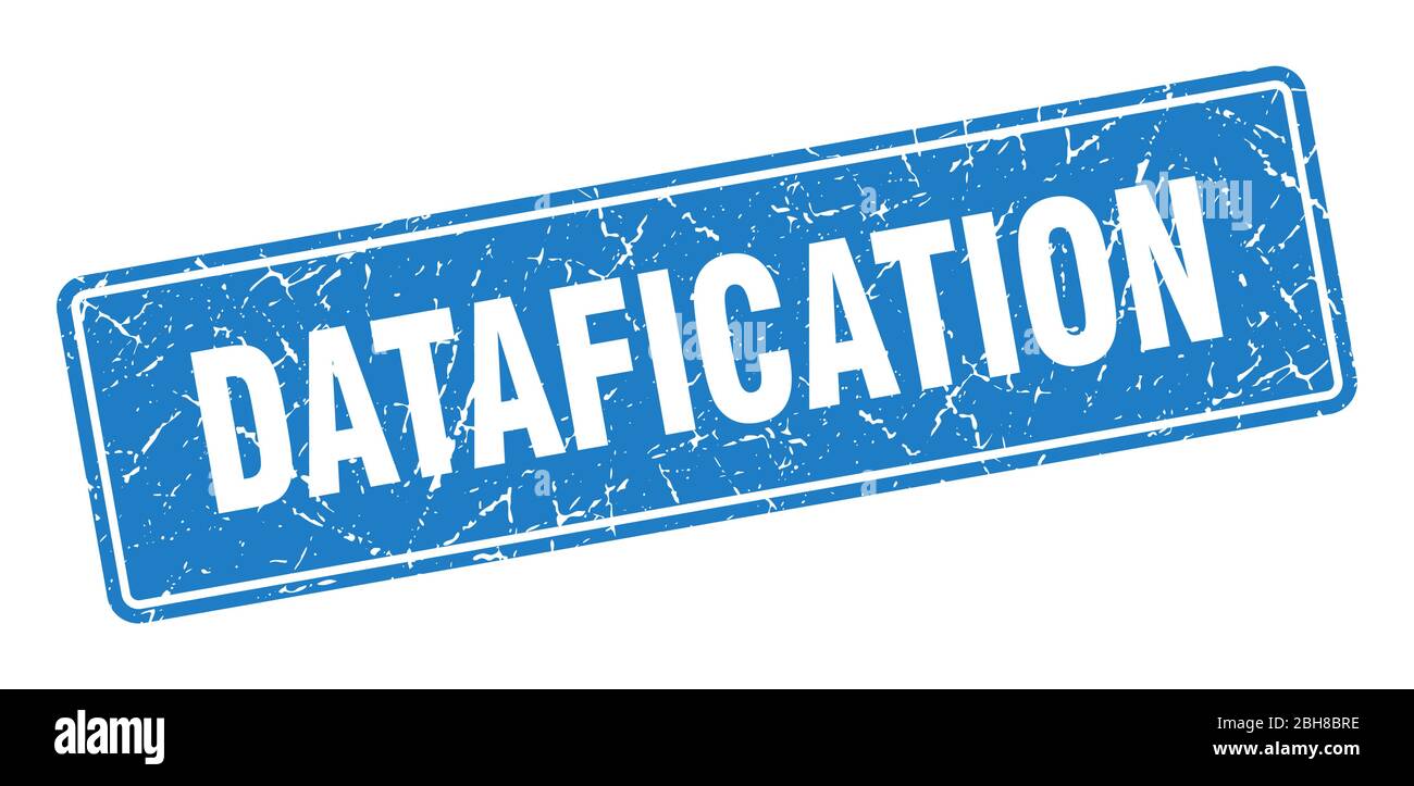datafication stamp. datafication vintage blue label. Sign Stock Vector Image & Art - Alamy