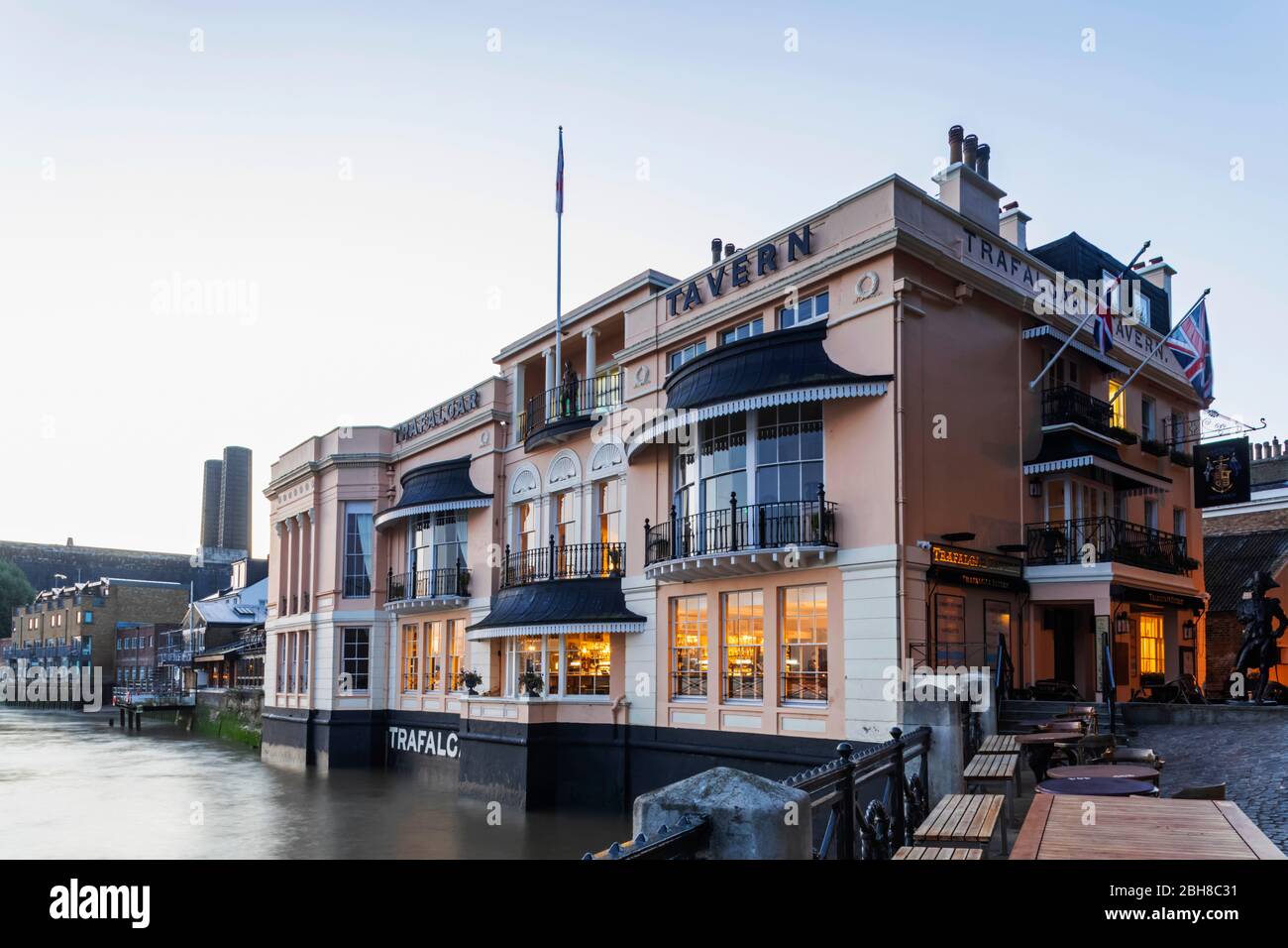 England, London, Greenwich, Trafalgar Tavern Pub Stock Photo - Alamy