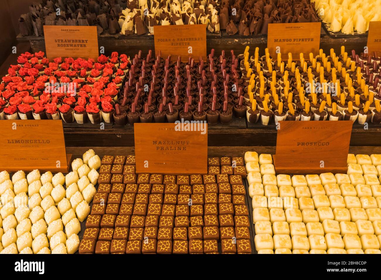 England, London, Shoreditch, Brick Lane, Dark Sugars Chocolate Shop ...