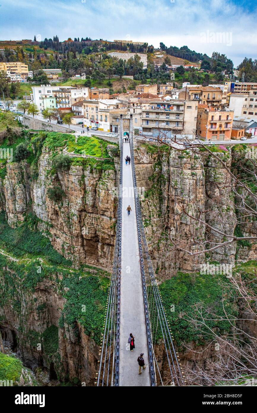 Argelia, Constantine City, Mellah Slimane Bridge Stock Photo - Alamy