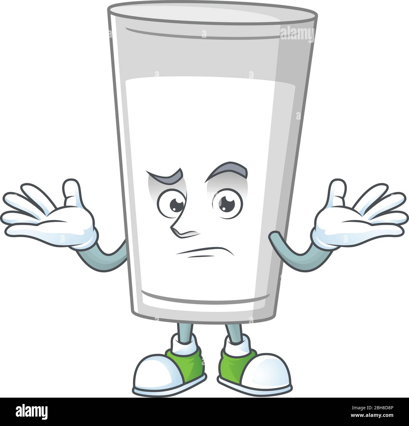 Cartoon cow drinking milk hi-res stock photography and images - Alamy